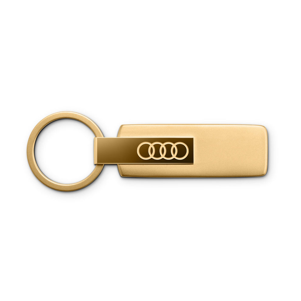 Audi Key ring, stainless steel, gold | Audi Store