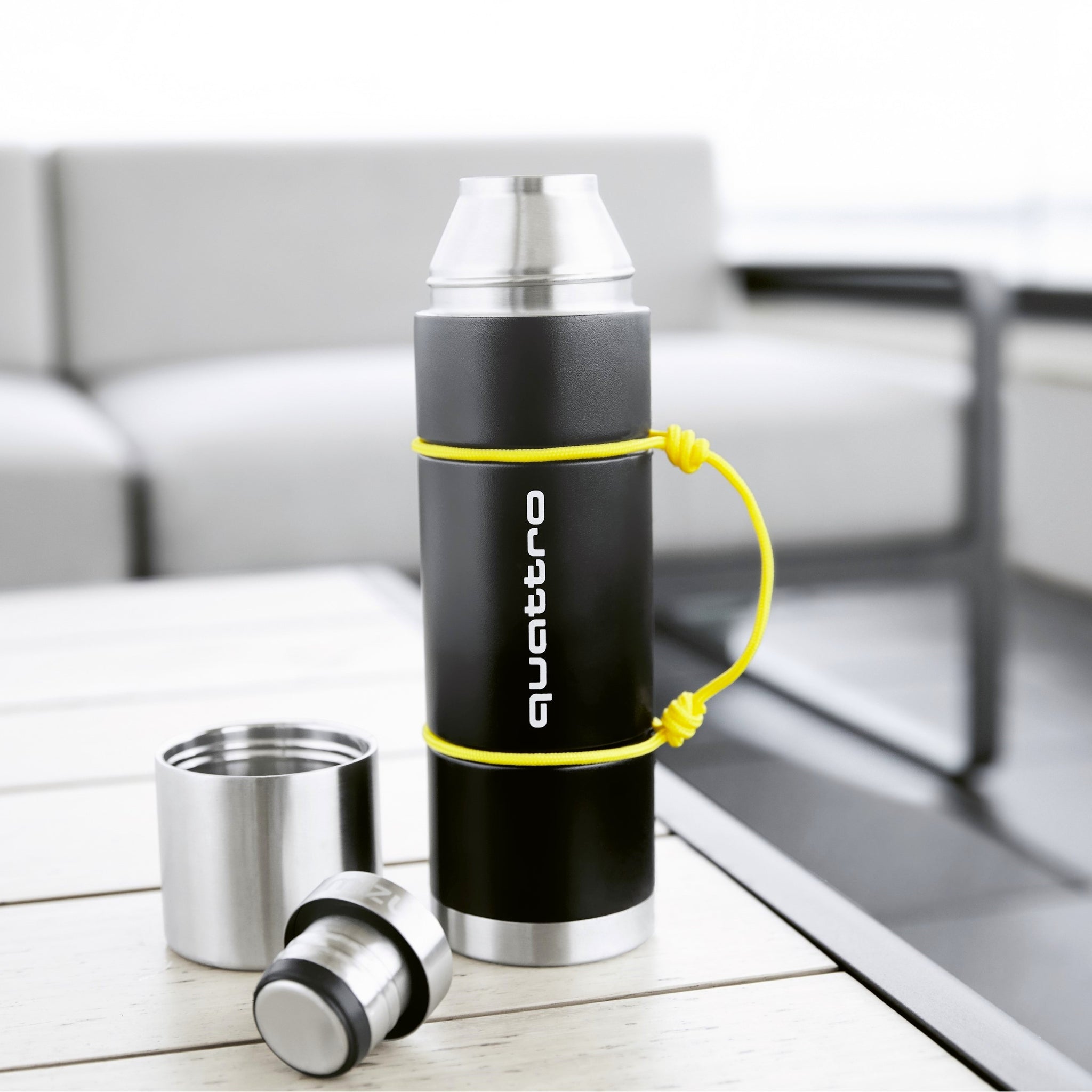 quattro insulated bottle, black/yellow | Audi Australia – Audi Store ...