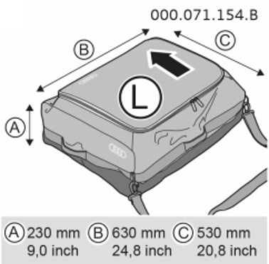 Large Waterproof Travel Bag for Roof Box | Audi Store Australia