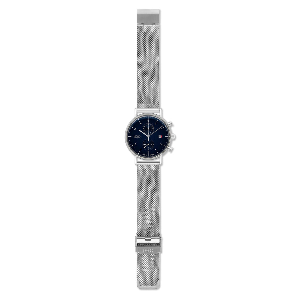 Audi Chronograph, silver/night blue | Audi Store Australia