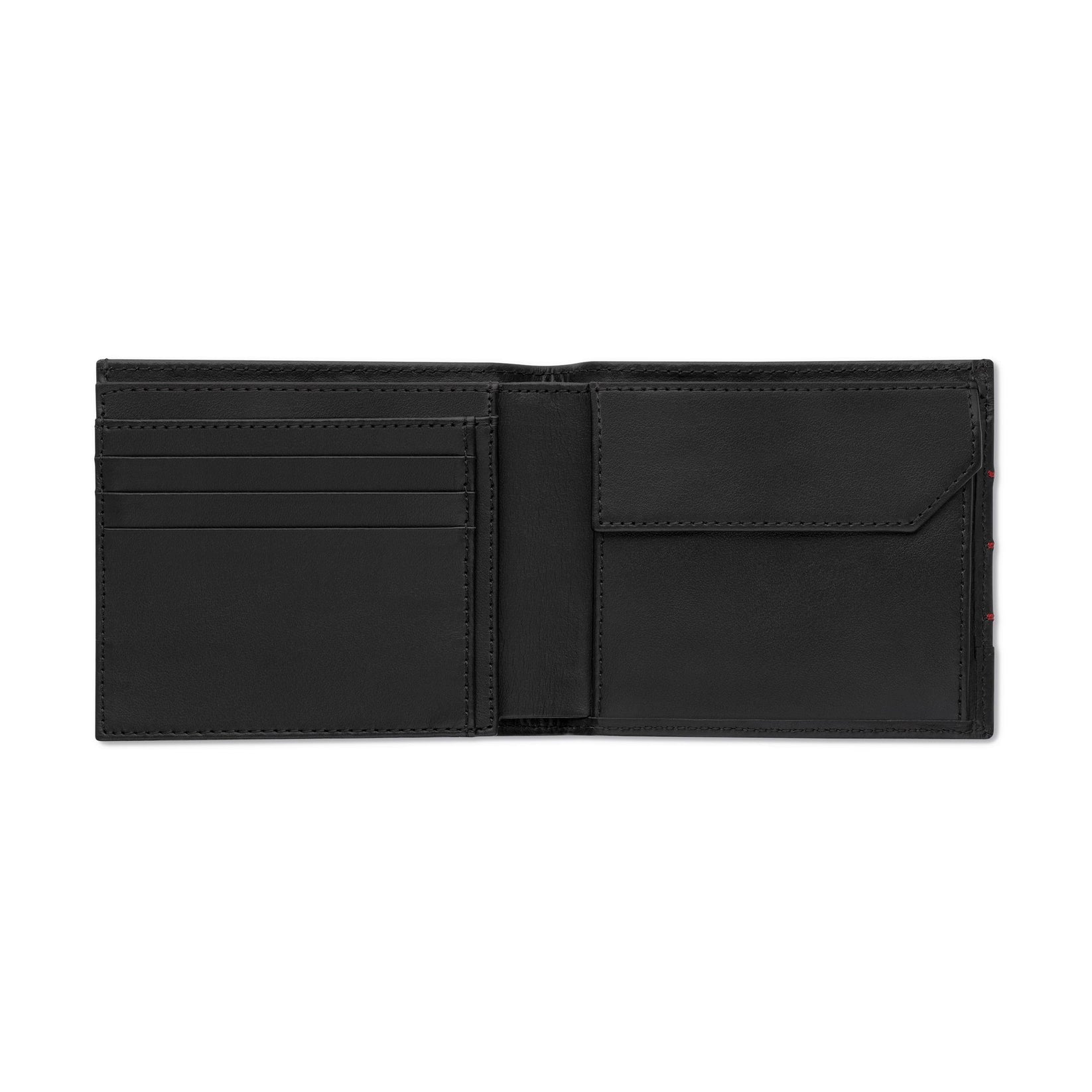 Audi Sport wallet leather, men's, black-red | Audi Store